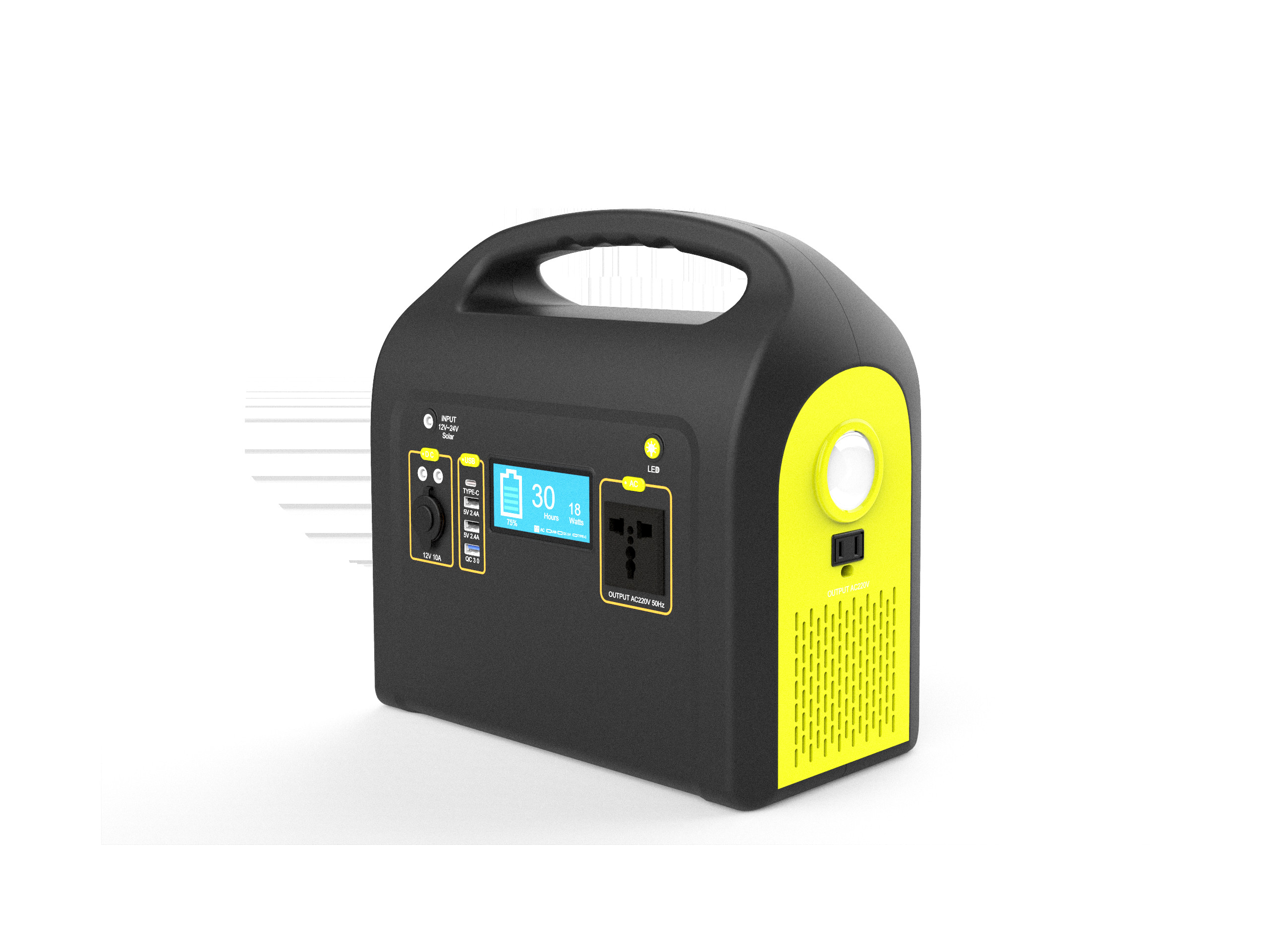 AC 220V Multiscene Outdoor Power Station , Rainproof Outdoor Portable ...