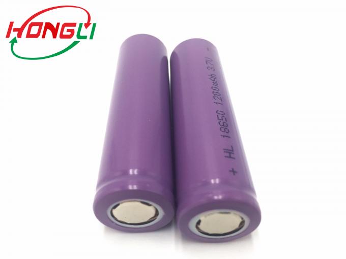 china supplier Hongli 18650 1200mAh 3.7V Li-ion Rechargeable Battery cell